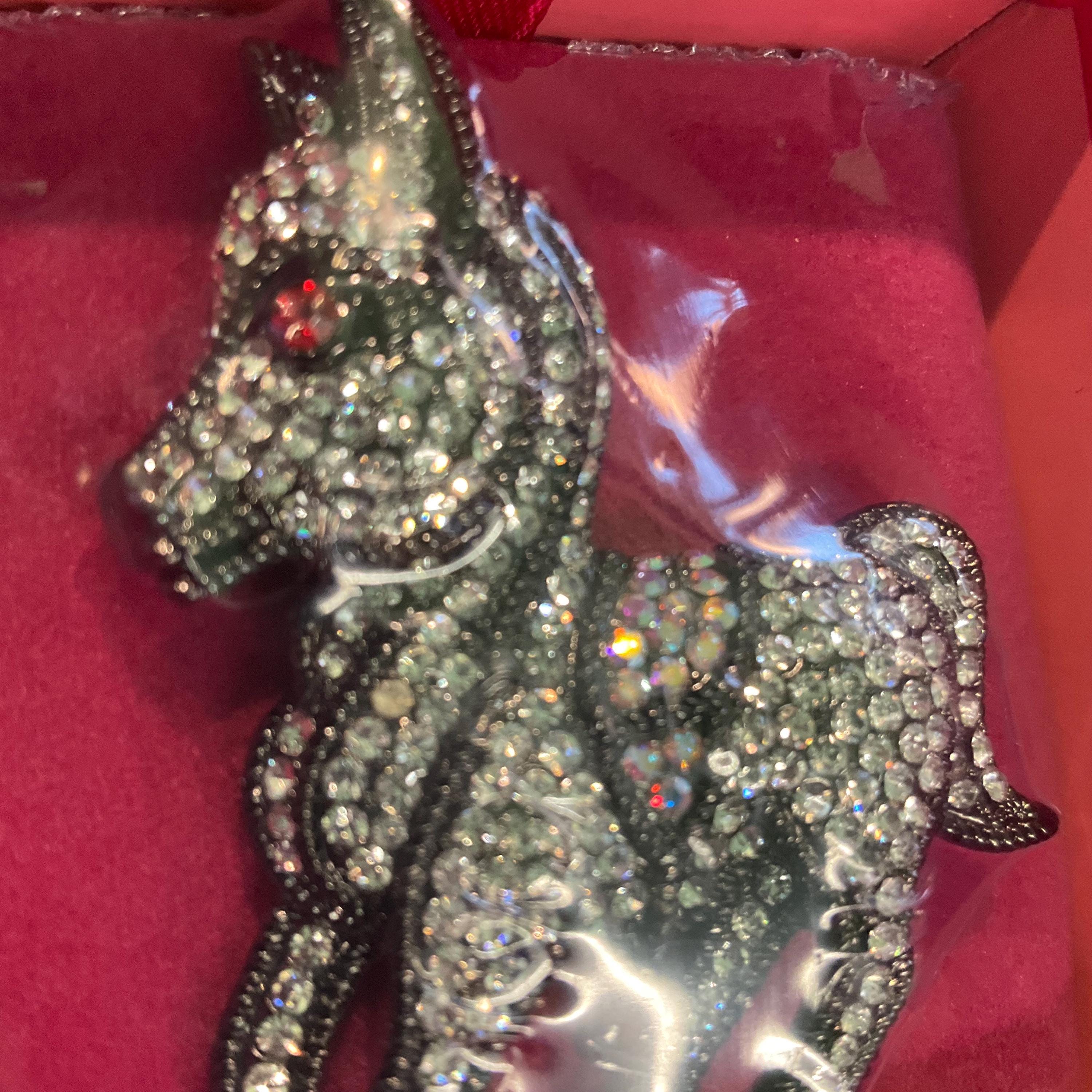 Vintage Butler and Wilson Crystal Donkey Large Brooch, Unused in ...