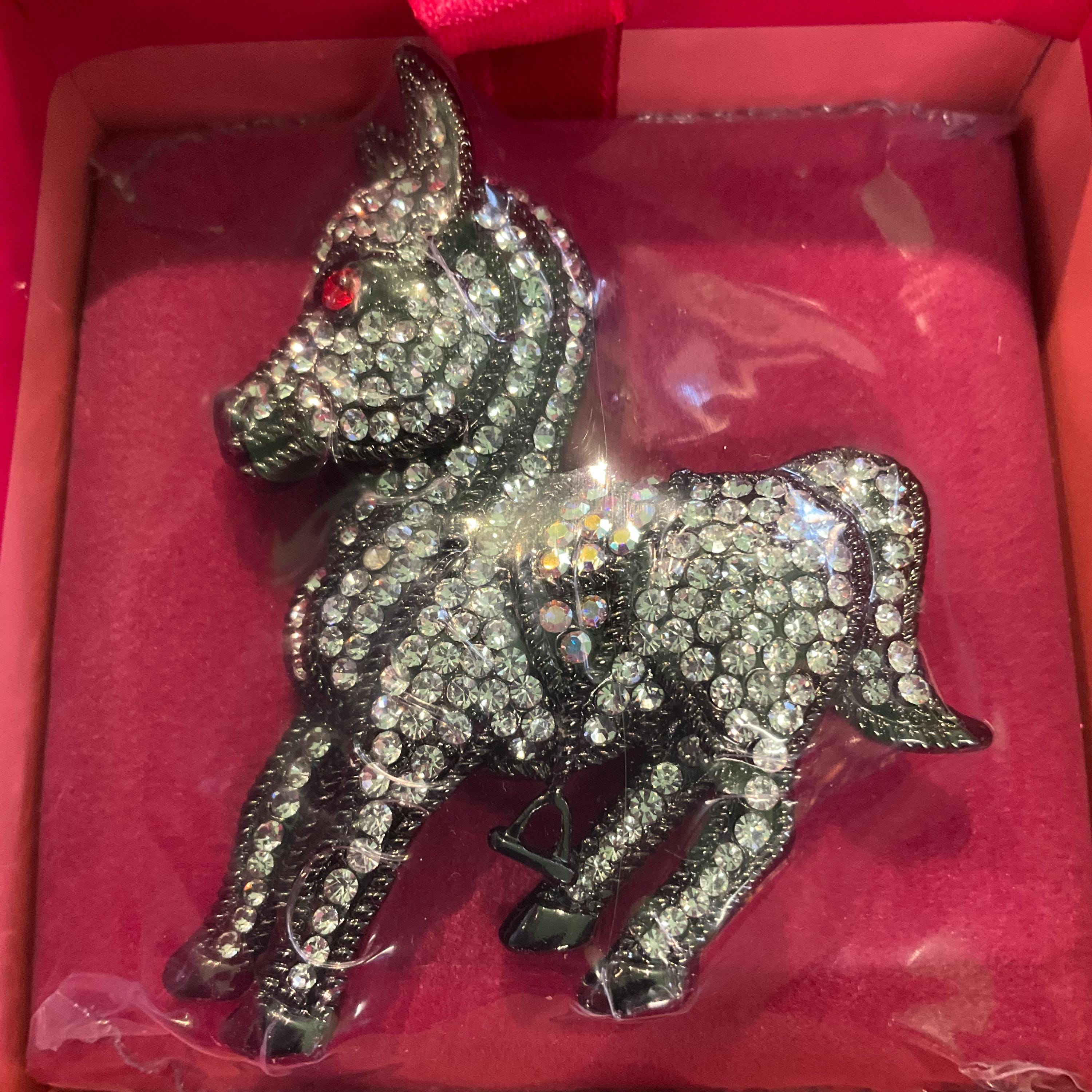Vintage Butler and Wilson Crystal Donkey Large Brooch, Unused in ...