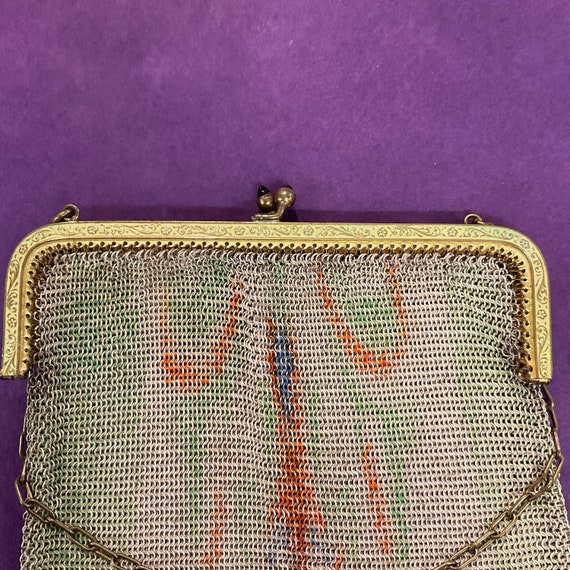 Antique 1920s original Fine Chain Mail Mesh Evening B… - Gem