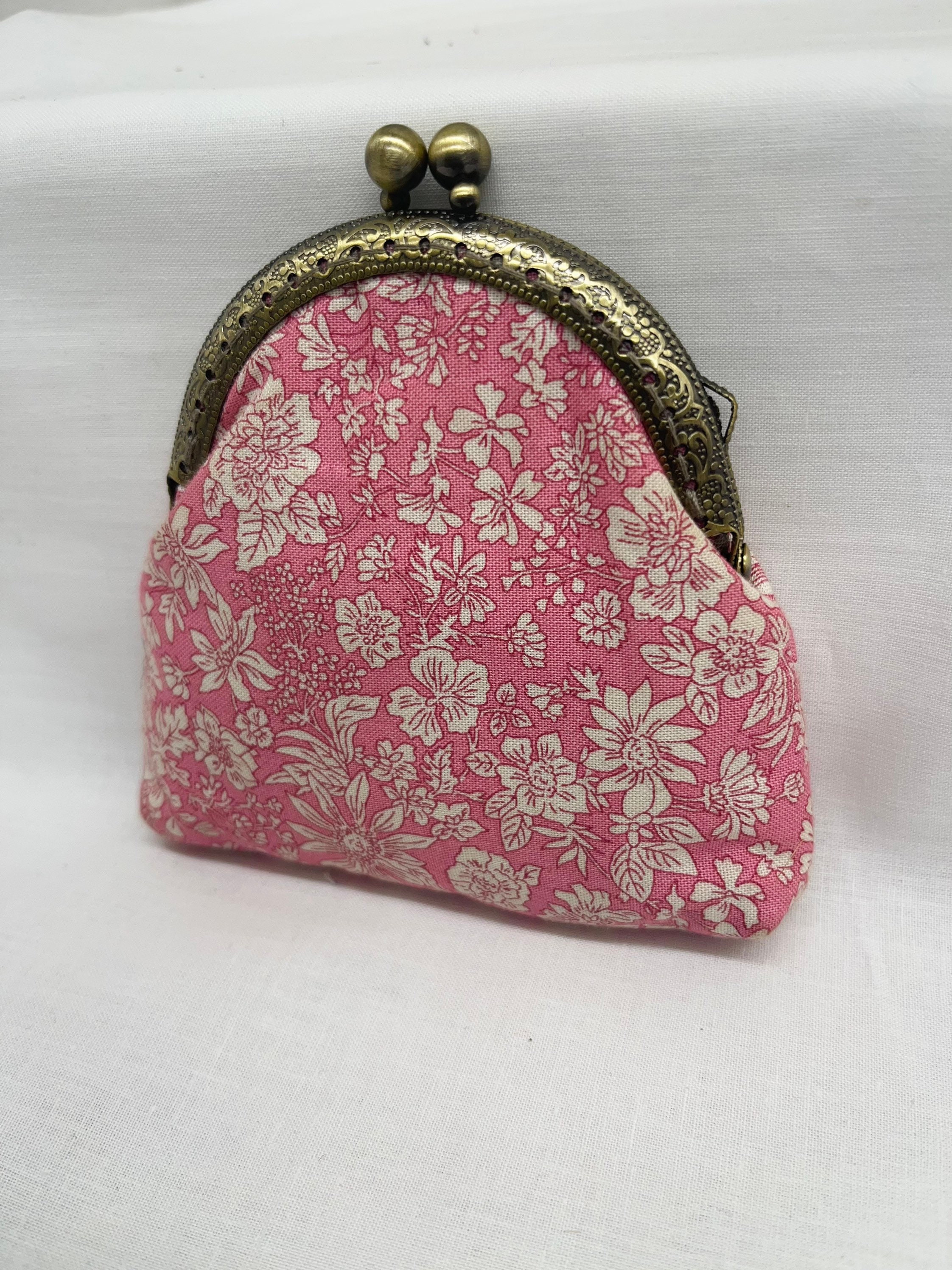 Liberty Print Kiss Clasp Purse Coin/ Card Holder Handmade in - Etsy
