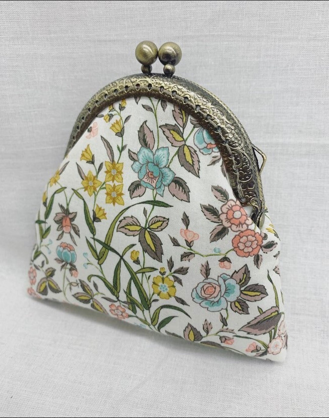 Liberty London Print Kiss Clasp Purse Coin Purse Card - Etsy
