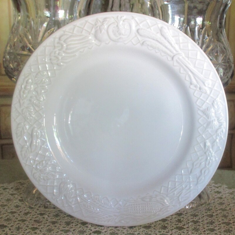 White Ceramic Plate - Etsy