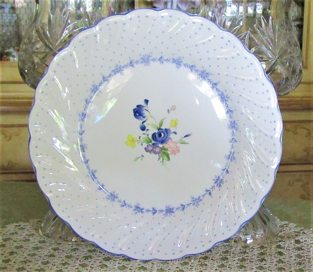 Set of Four Vintage Nikko Blue Peony Dinner Plates, Giftable, Mint ...