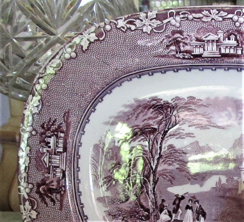 Antique Charles Meigh & Son C.1851-1861 Jenny Lind Mulberry - Etsy