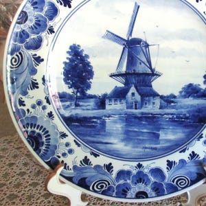 Vintage Regina Delfts Blauw 10 1/2 Wall Plate, Very Collectible ...