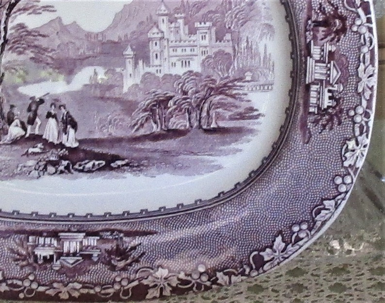 Antique Charles Meigh & Son C.1851-1861 Jenny Lind Mulberry - Etsy