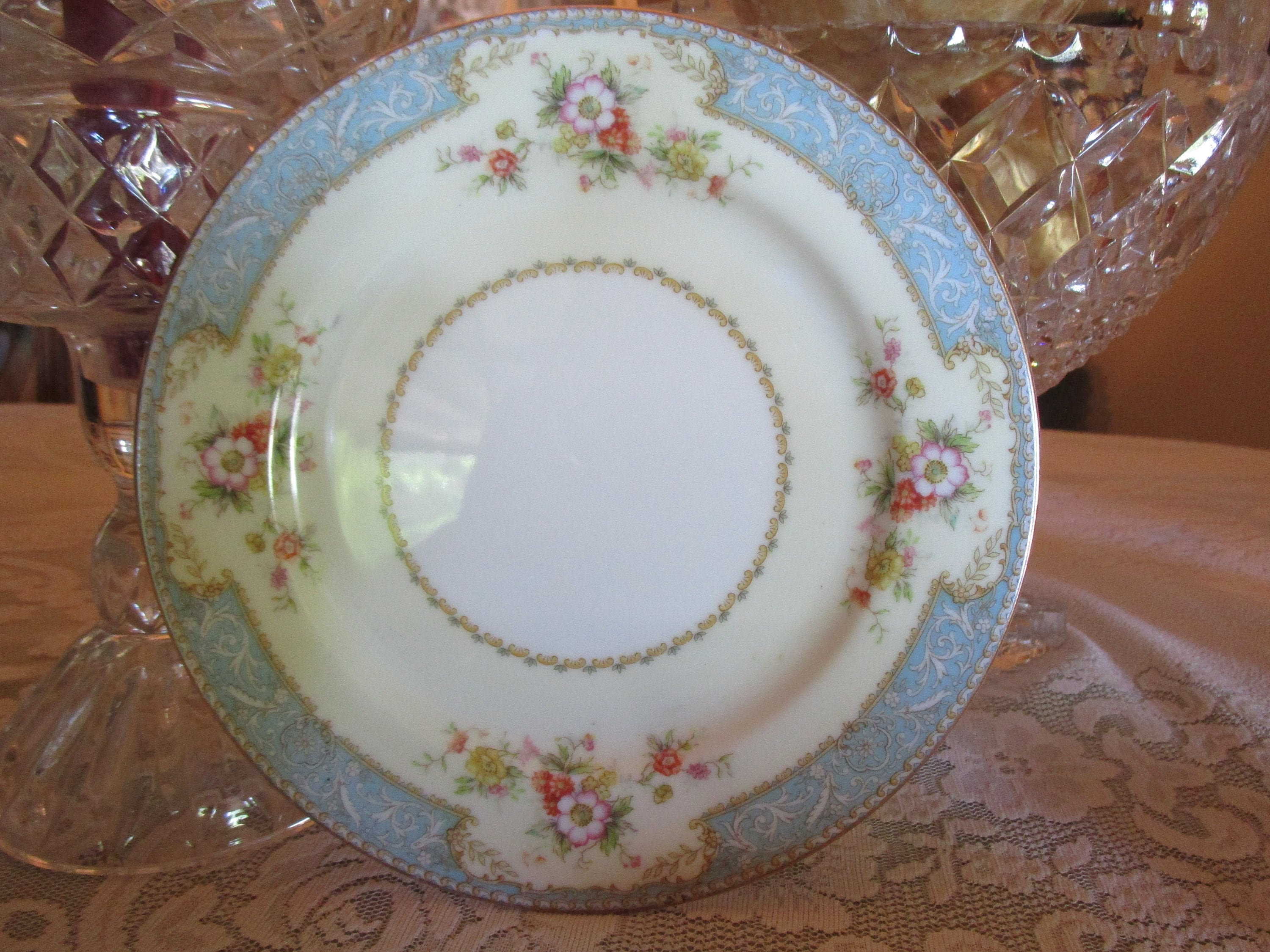 Vintage Noritake blue Dawn 3-piece Tea Set | Etsy