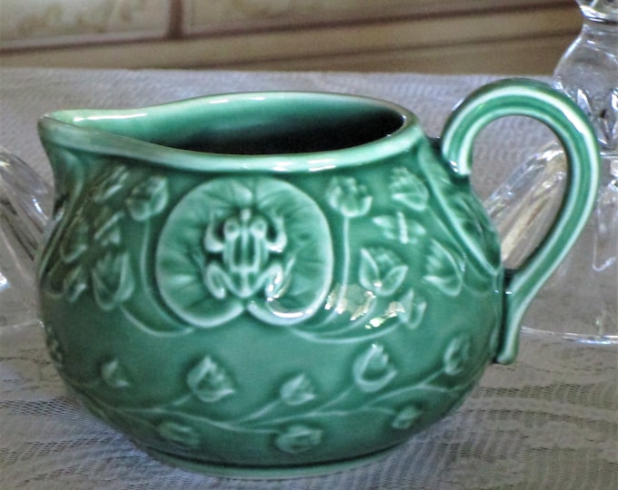 Vintage Portuguese Bordallo Pinheiro Frog Creamer, Frog Decor, Charming ...