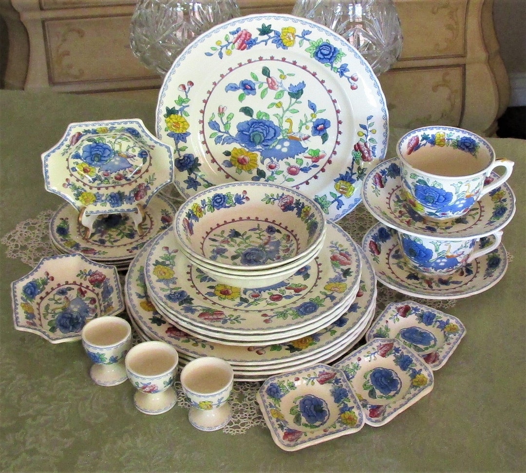 Clearance! Mason's Regency Plantation Colonial Ironstone, 3 Ashtrays ...