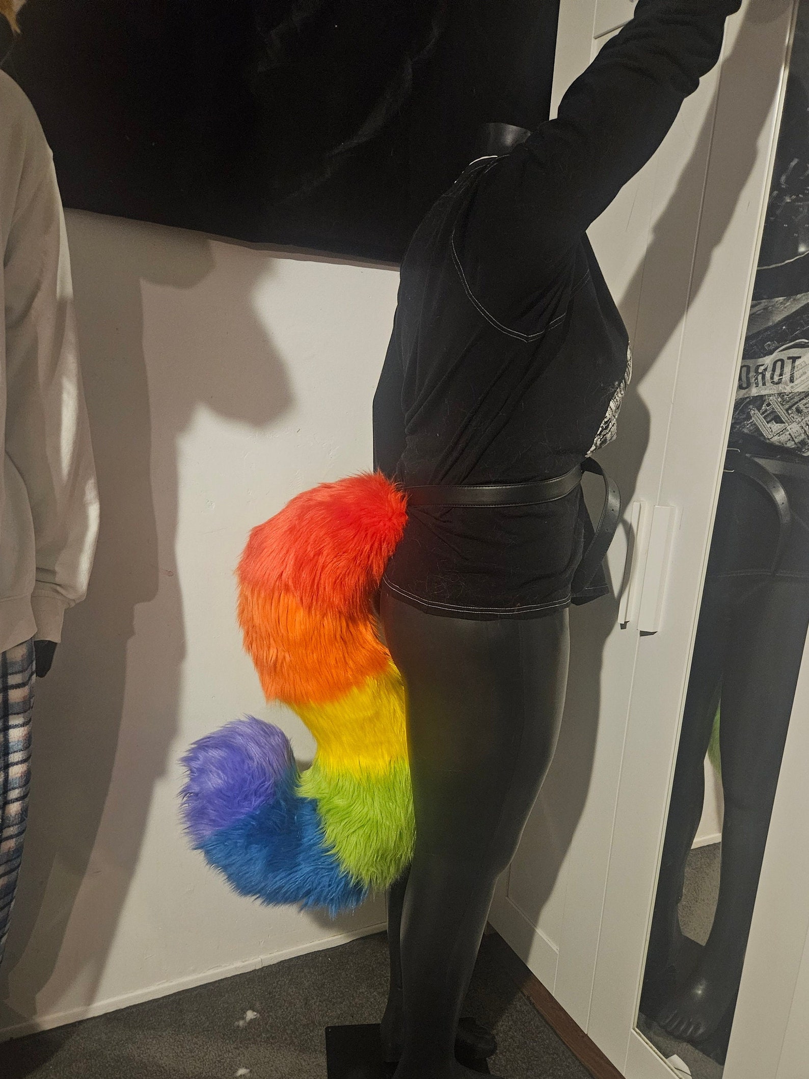 Rainbow Fursuit Cat Tail Pride - Etsy