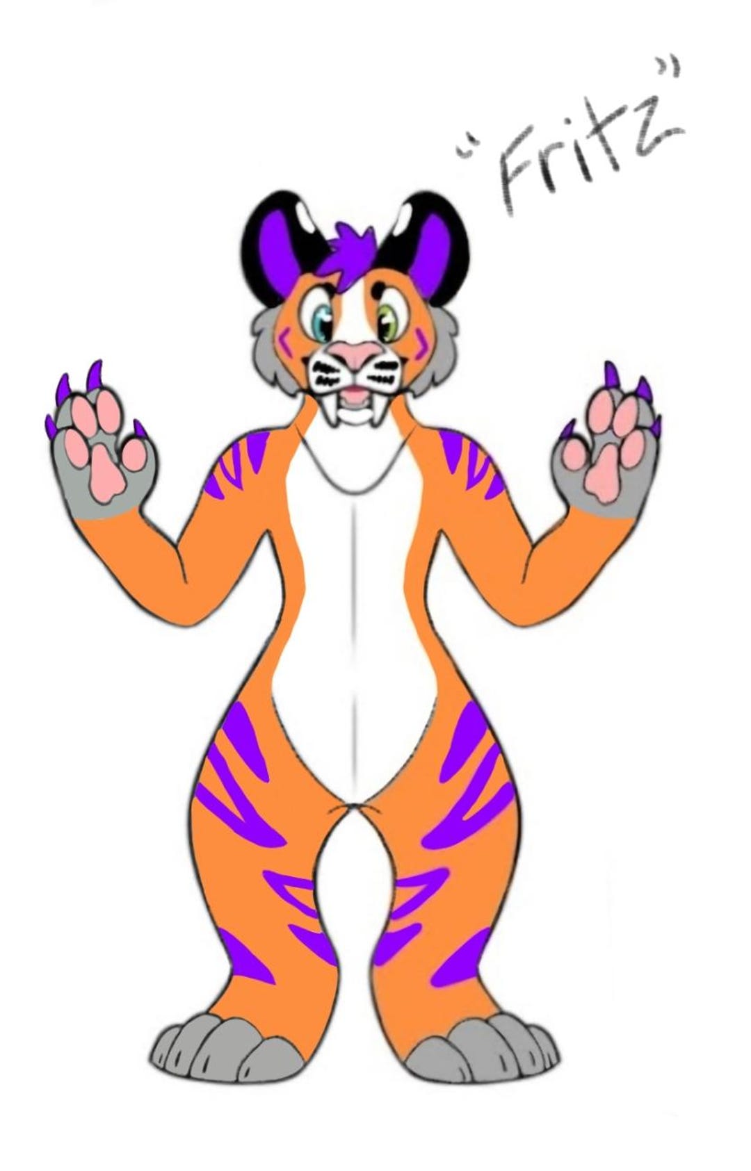 Furry Adopts Tiger Feline Fursona Adopt - Etsy