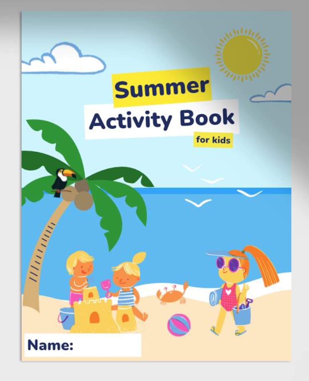 Printable Kids Summer Activity Book | 18 Pages of Fun Games, Coloring ...