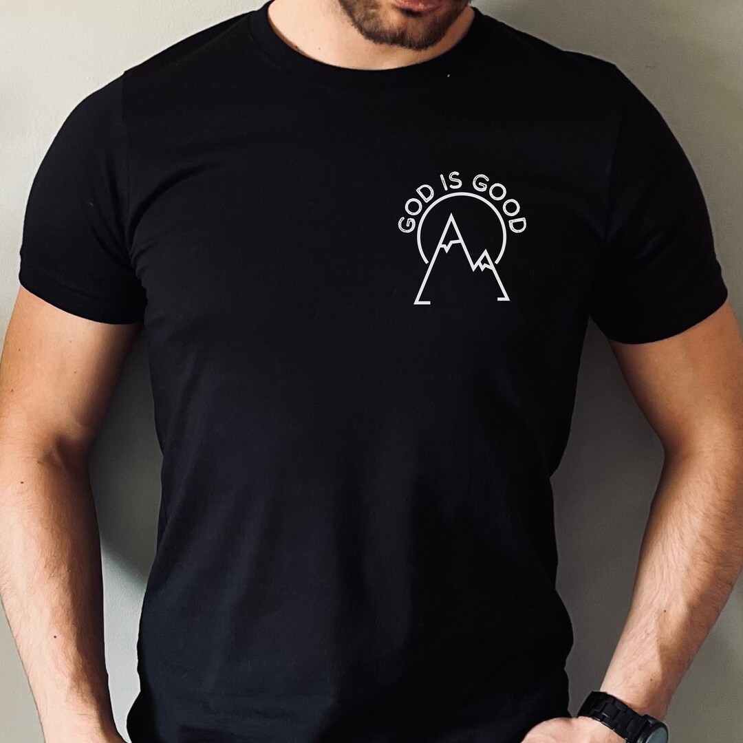 Mens Christian Shirt, God is Good Shirt, Minimalist Shirt, Religious ...