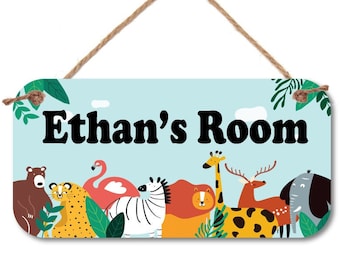 Custom Jungle Name Sign - Etsy
