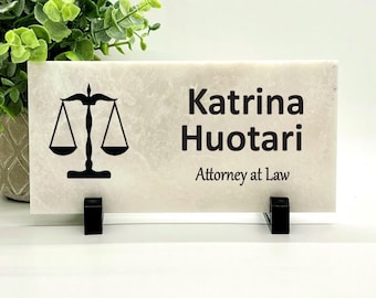 Financial Advisor Desk Sign Financial Advisor Name Plate Marble Stone ...