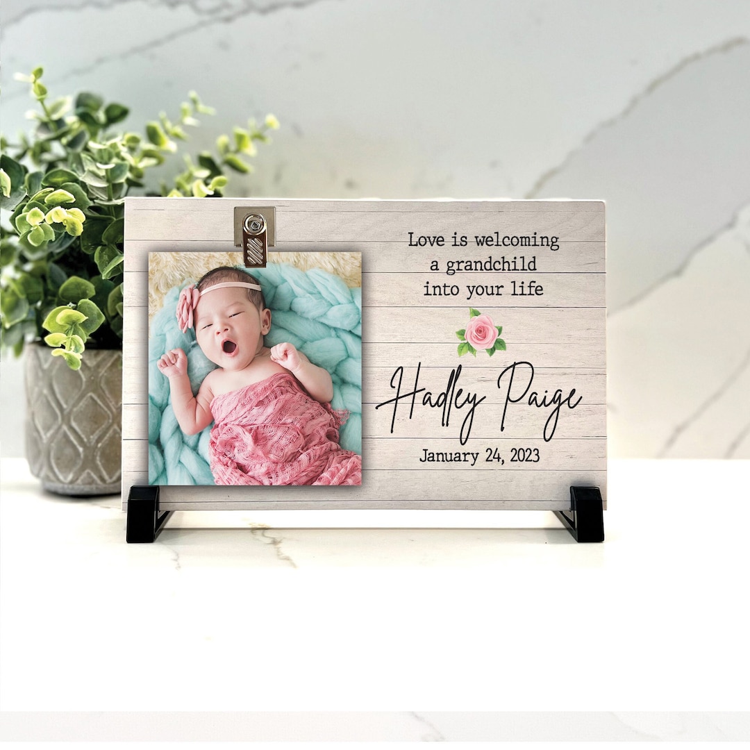 New Grandparents Gift, Grandparents Frame, Personalized Gift for New ...