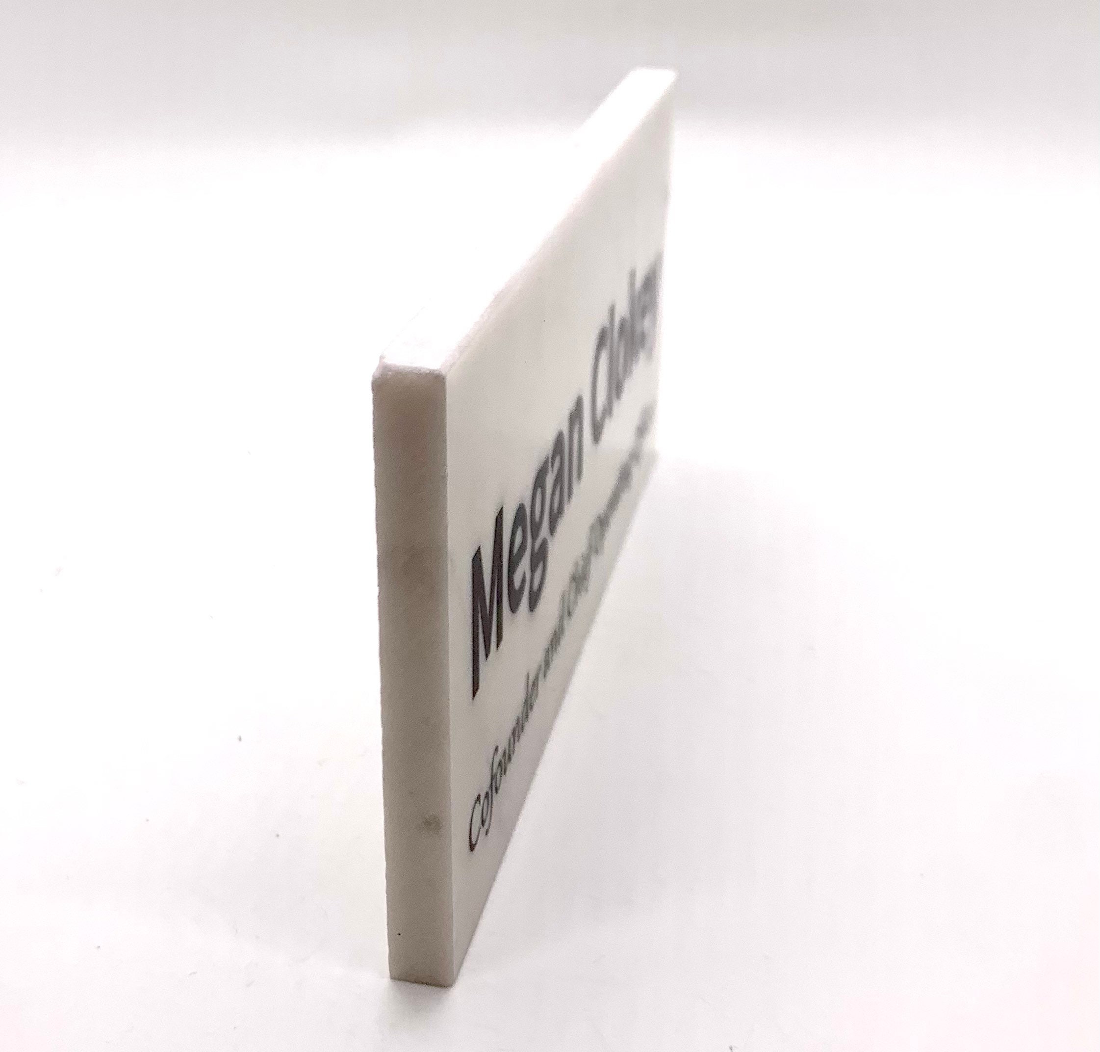 Personalized Desk Name Plate Marble Stone Desktop Name and | Etsy