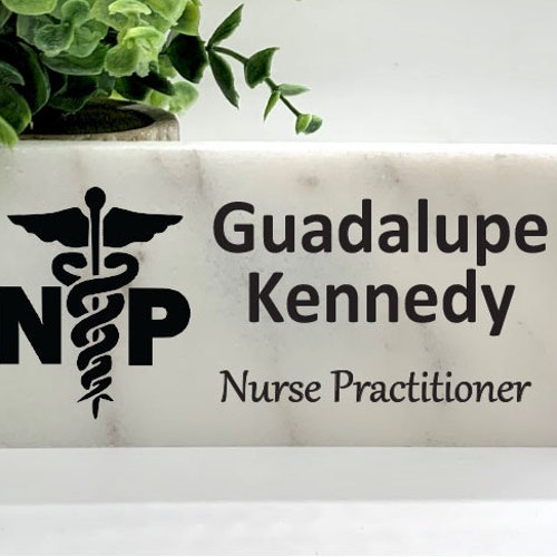 Family Nurse Practitioner Desk Sign Nurse Name Plate - Etsy