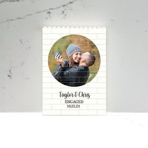 Custom Engagement Gift, Photo Brick Puzzle, Personalized Building ...