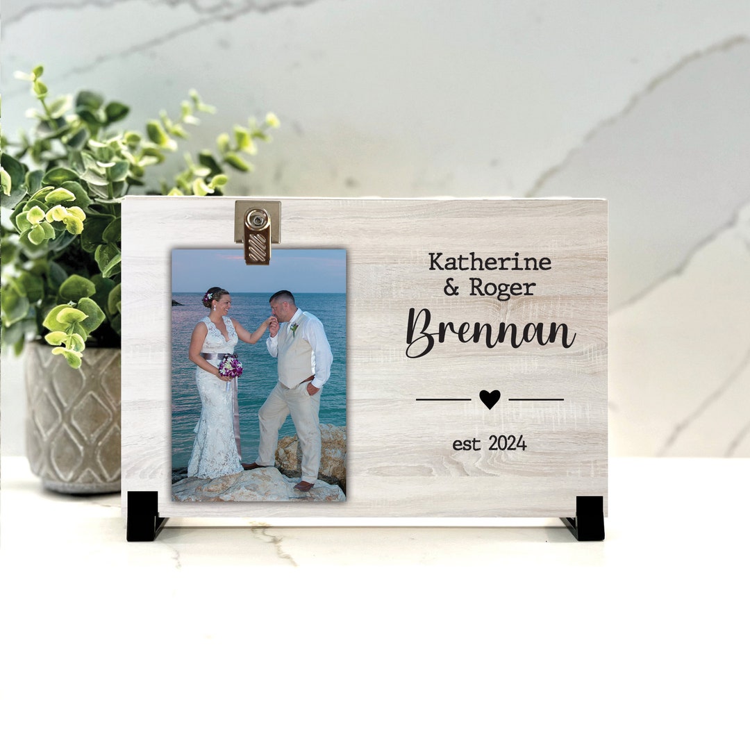 Personalized Wedding Gift, Newlywed Gift for Couple, Wedding Picture ...