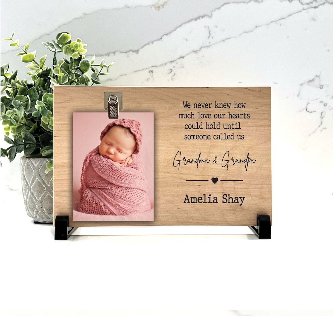 New Grandparents Gift, Grandparents Frame, Personalized Gift for New ...