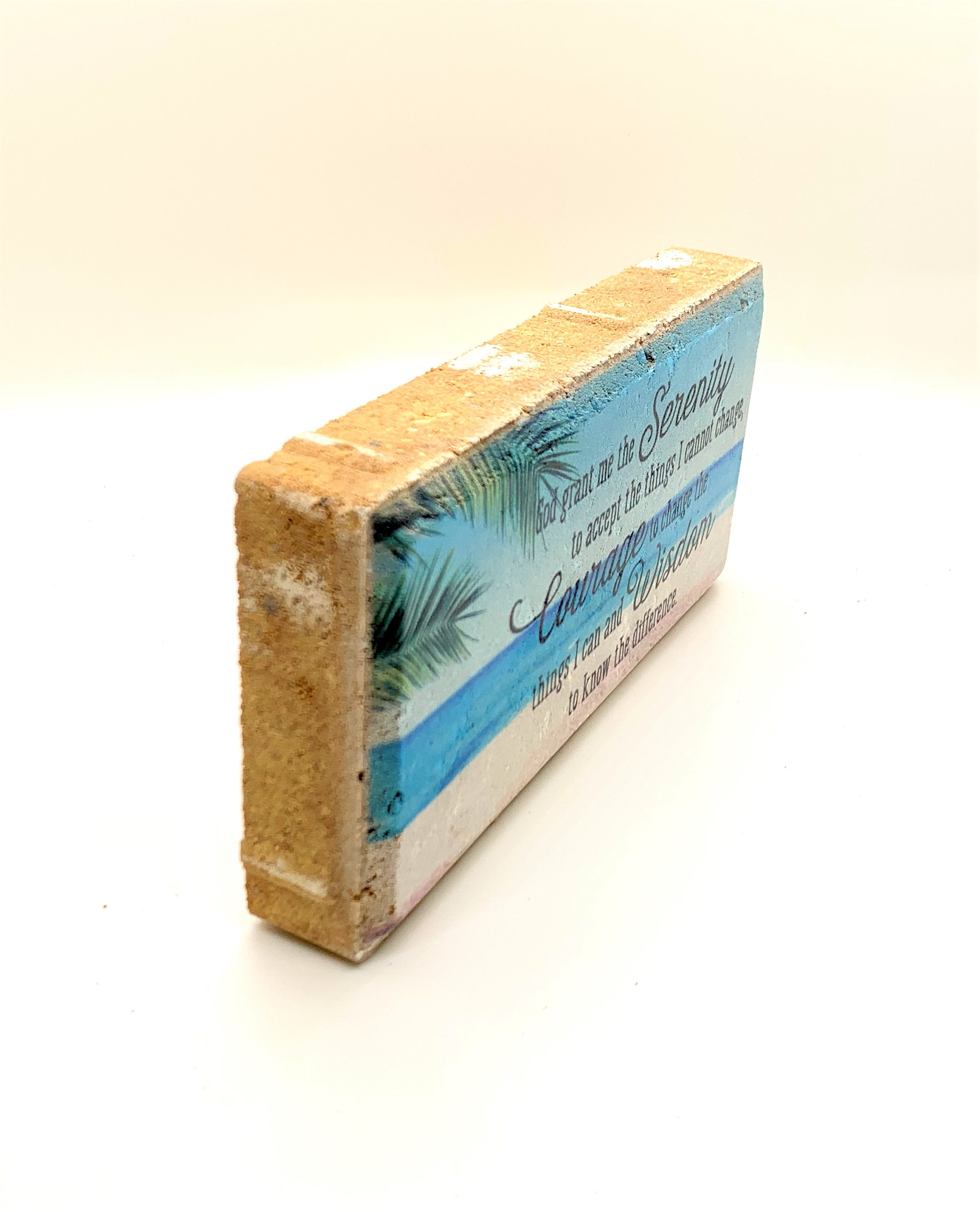 Serenity Prayer Stone Beach Background Inspirational Stone - Etsy