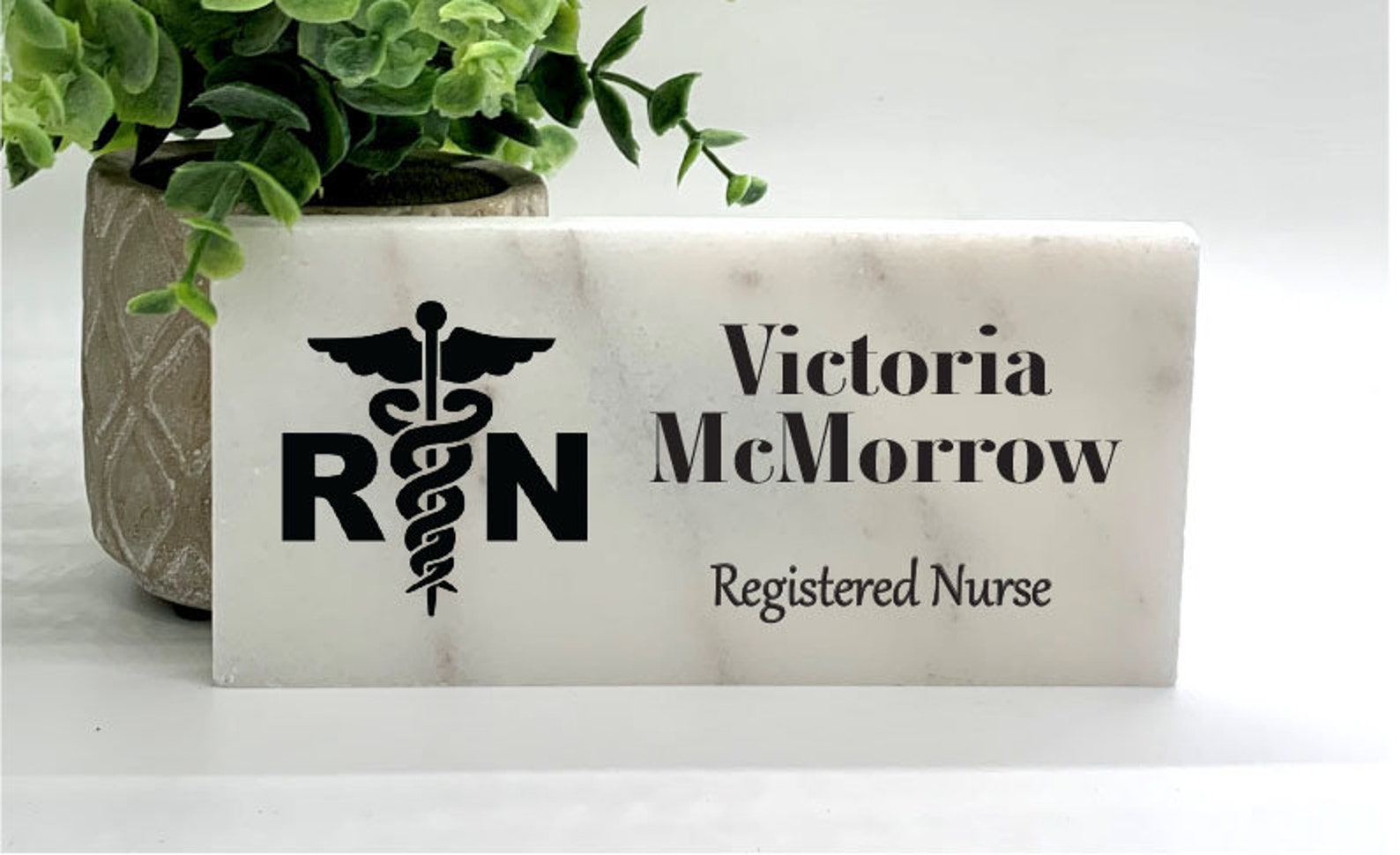 Registered Nurse Desk Sign Registered Nurse Name Plate | Etsy