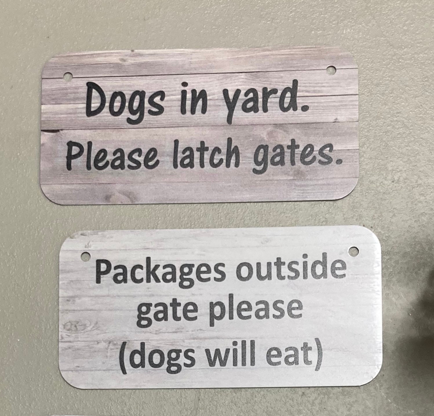 Custom Fence Sign 3 X 6 Personalized Aluminum - Etsy