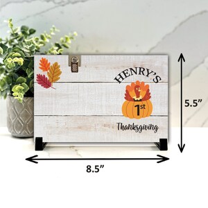First Thanksgiving Personalized Picture Frame, First Thanksgiving Frame ...