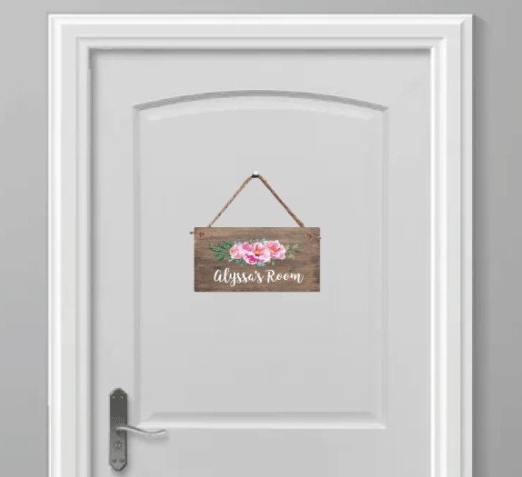 Personalized Name Sign 5 x 10 Door Sign Bedroom | Etsy
