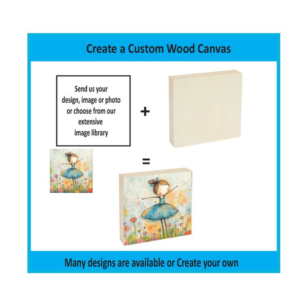 Custom Art - Wood Canvas Panel With Any Image or Photo. Choose From One ...