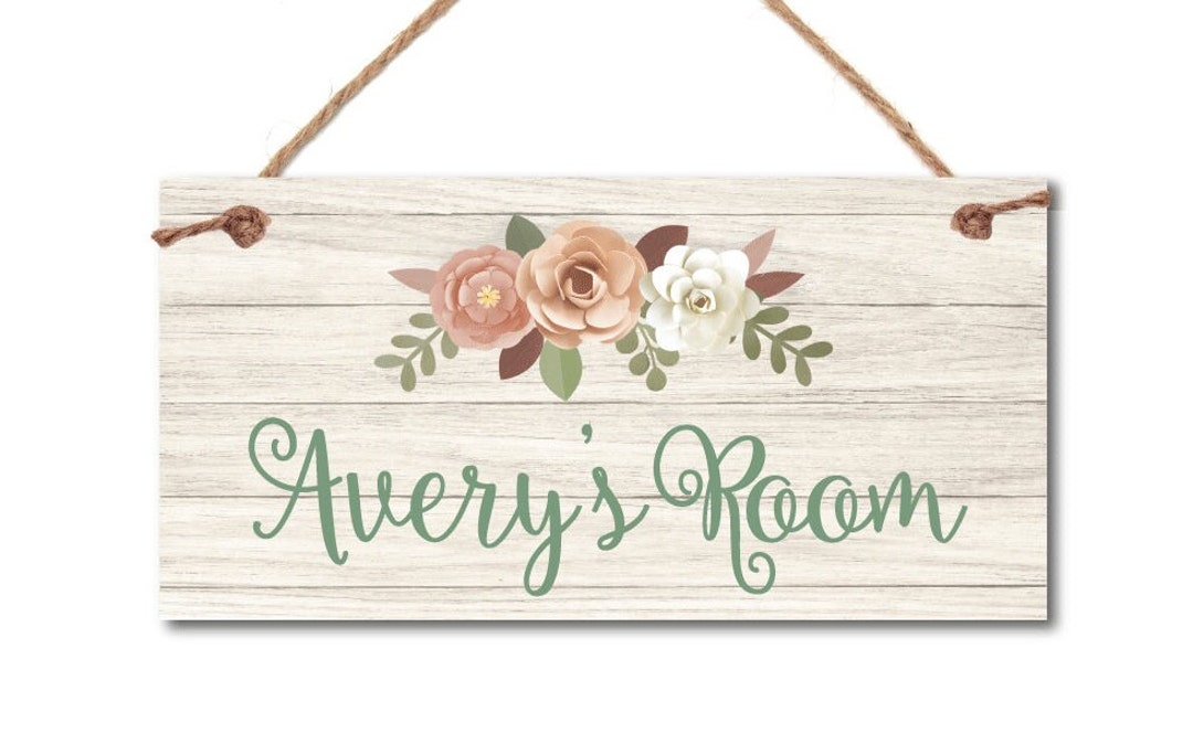 Personalized Name Sign 5 X 10 Door Sign Bedroom - Etsy