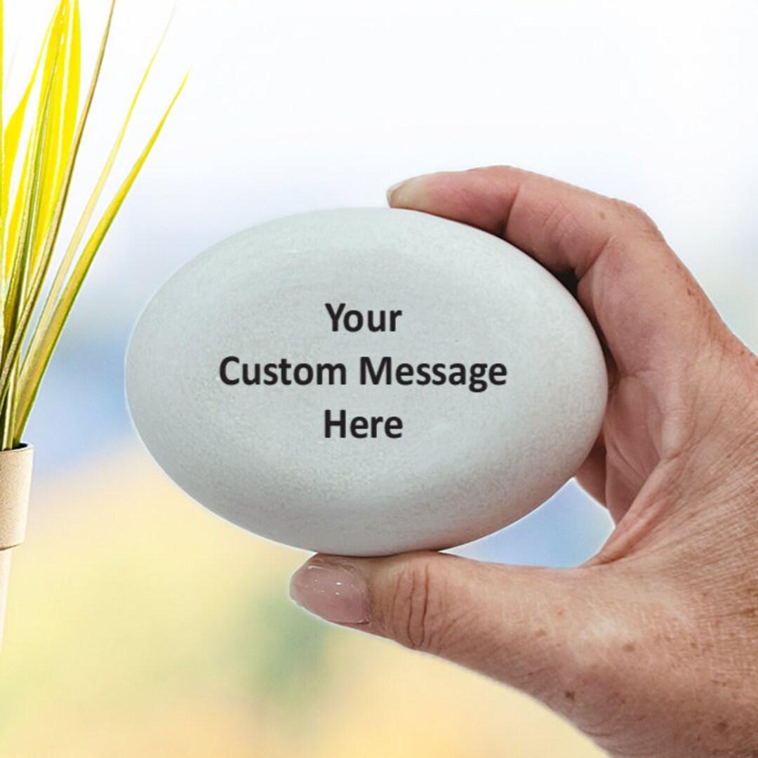 Custom Stone - Personalized Stone With Word /message - Custom Rock ...