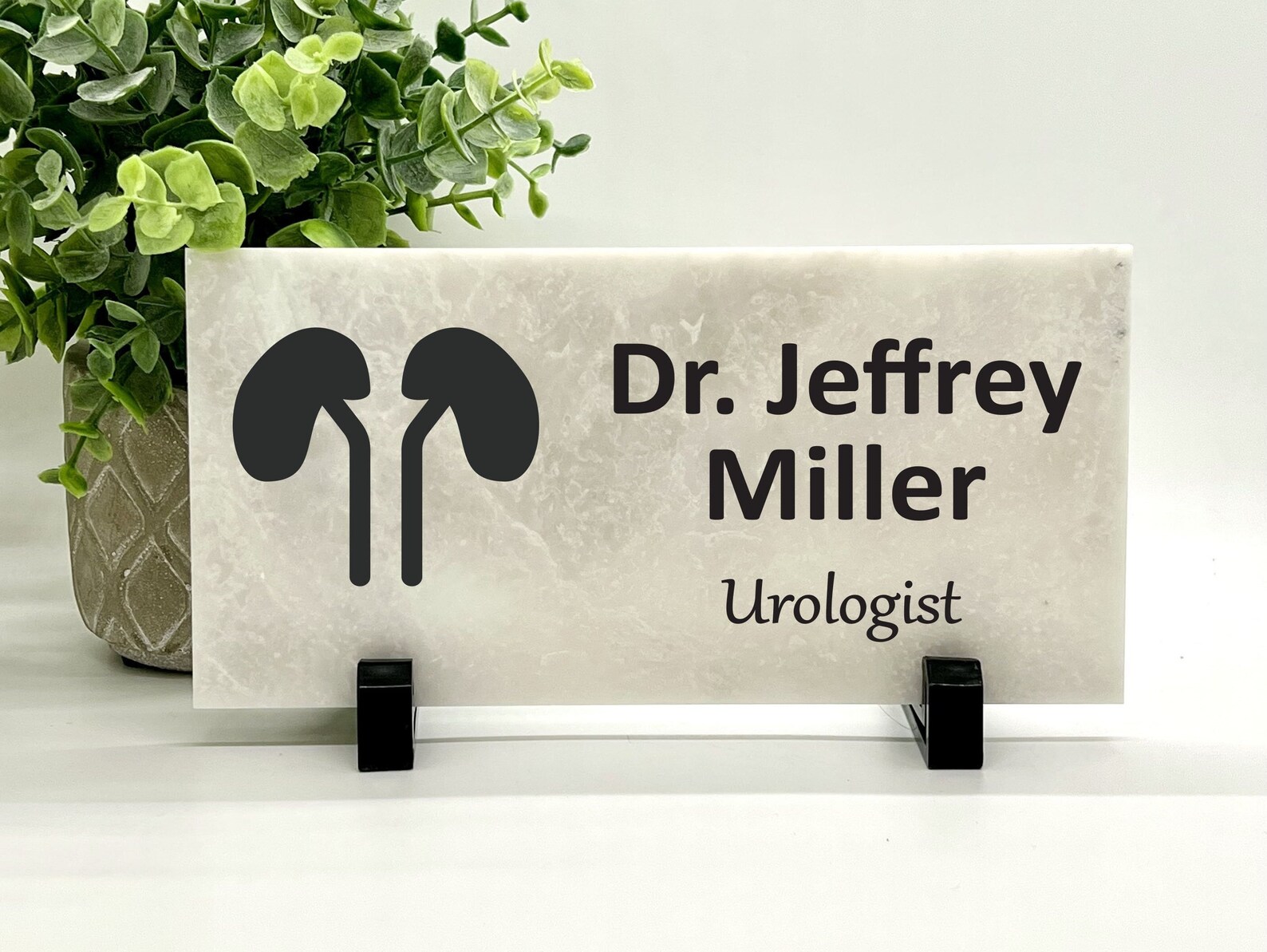 Urologist Desk Sign Urologist Name Plate Marble Stone - Etsy