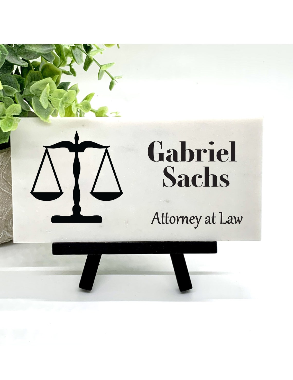 Attorney Desk Sign Lawyer / Attorney Name Plate Marble | Etsy