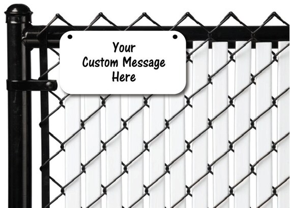 Custom Fence Sign 5 X 10 Personalized Sign for - Etsy