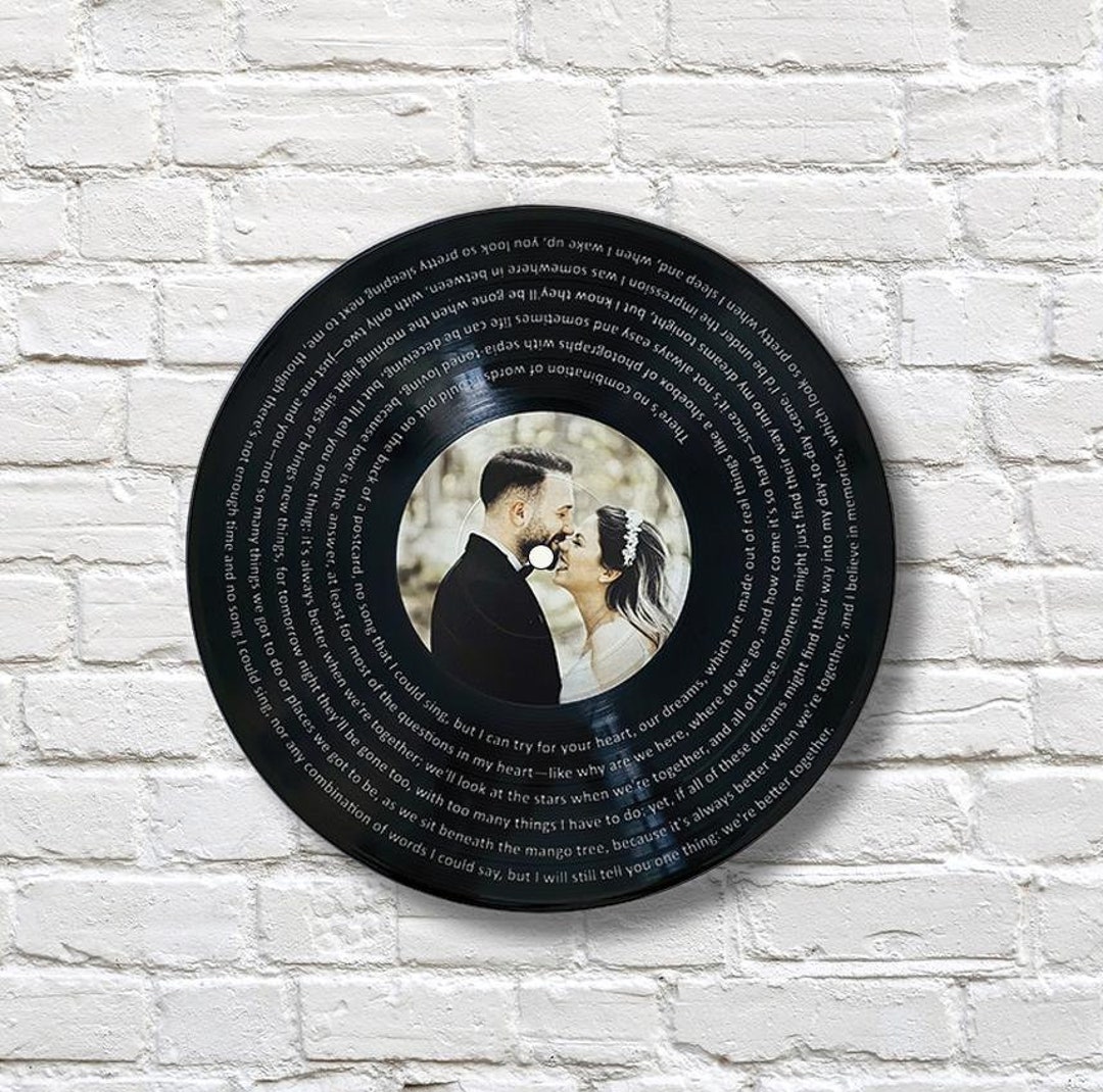 Personalized Wedding Gift, 12" Real Vinyl Record Personalized With Your ...