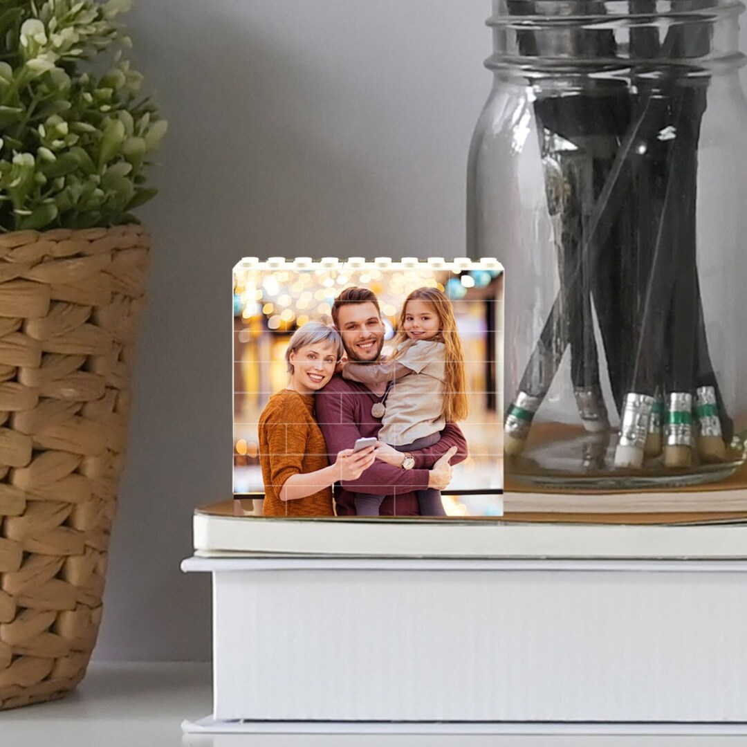 Photo Block Puzzle Made From Lego Compatible Bricks, Personalized ...