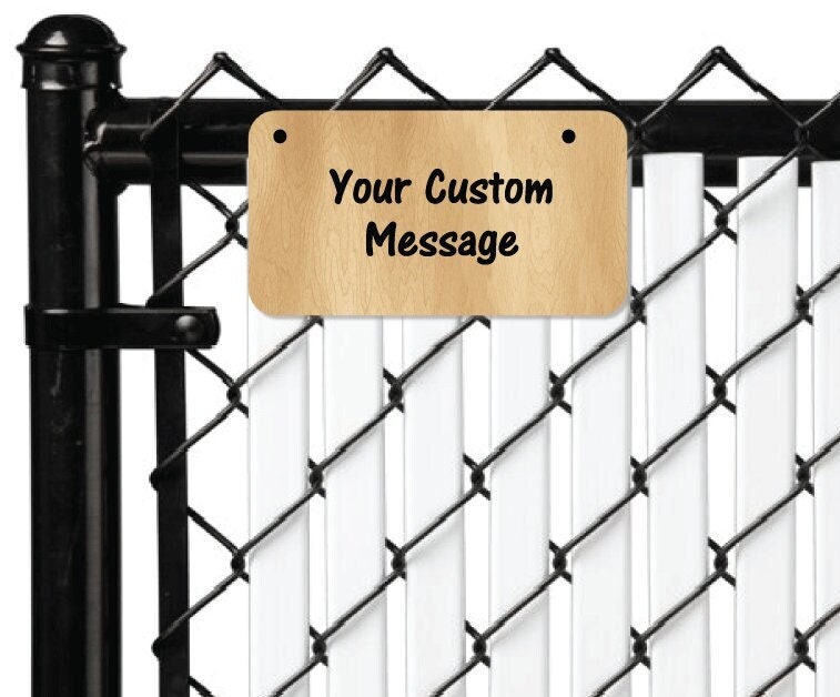 Custom Fence Sign 3 X 6 Personalized Aluminum - Etsy