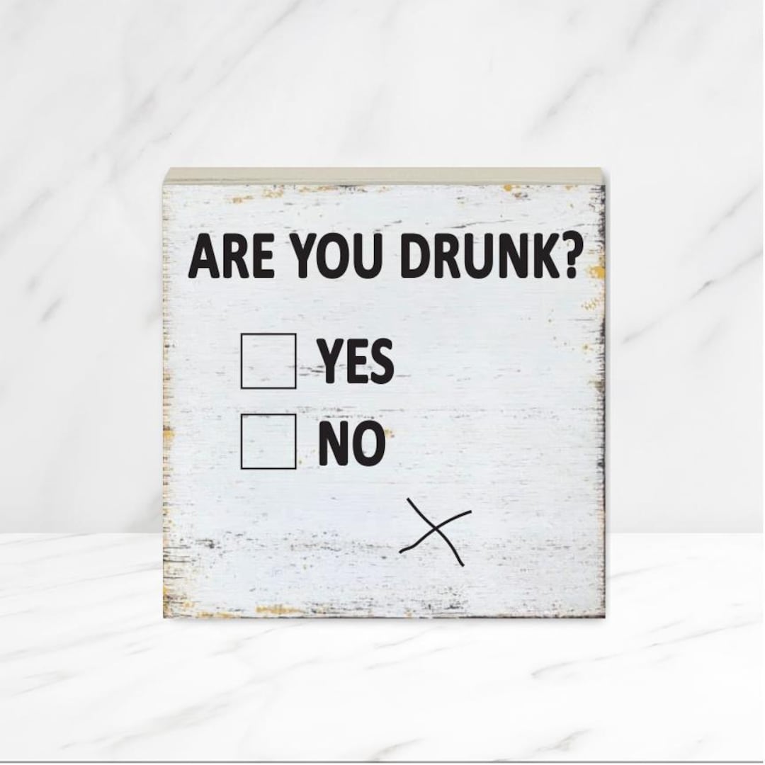 Are You Drunk? Wood Bar Sign, Funny Sign, Sarcastic Sign, Friend Gift ...