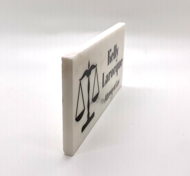 Attorney Desk Sign Lawyer / Attorney Name Plate Marble - Etsy