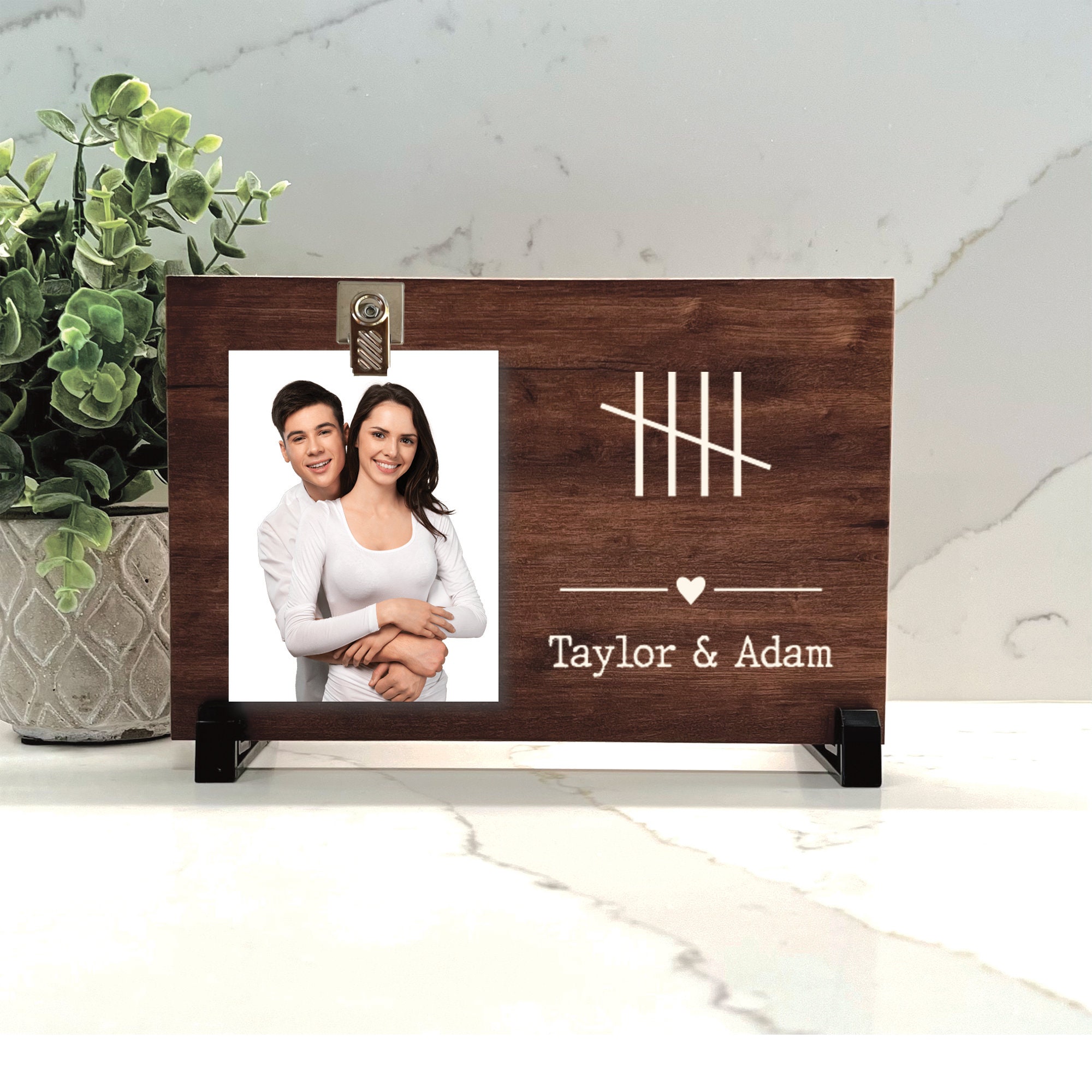 5th Anniversary Gift, 5th Anniversary Frame, Gift Ideas for 5th ...