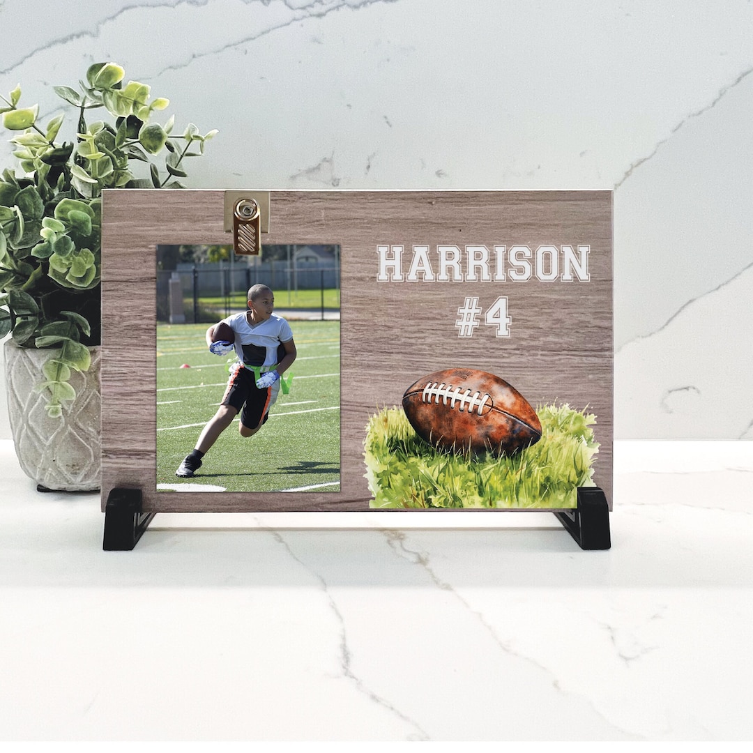 Football Frame, Personalized Football Frame, Custom Football Player ...