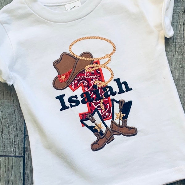 Cowboy Applique - Etsy