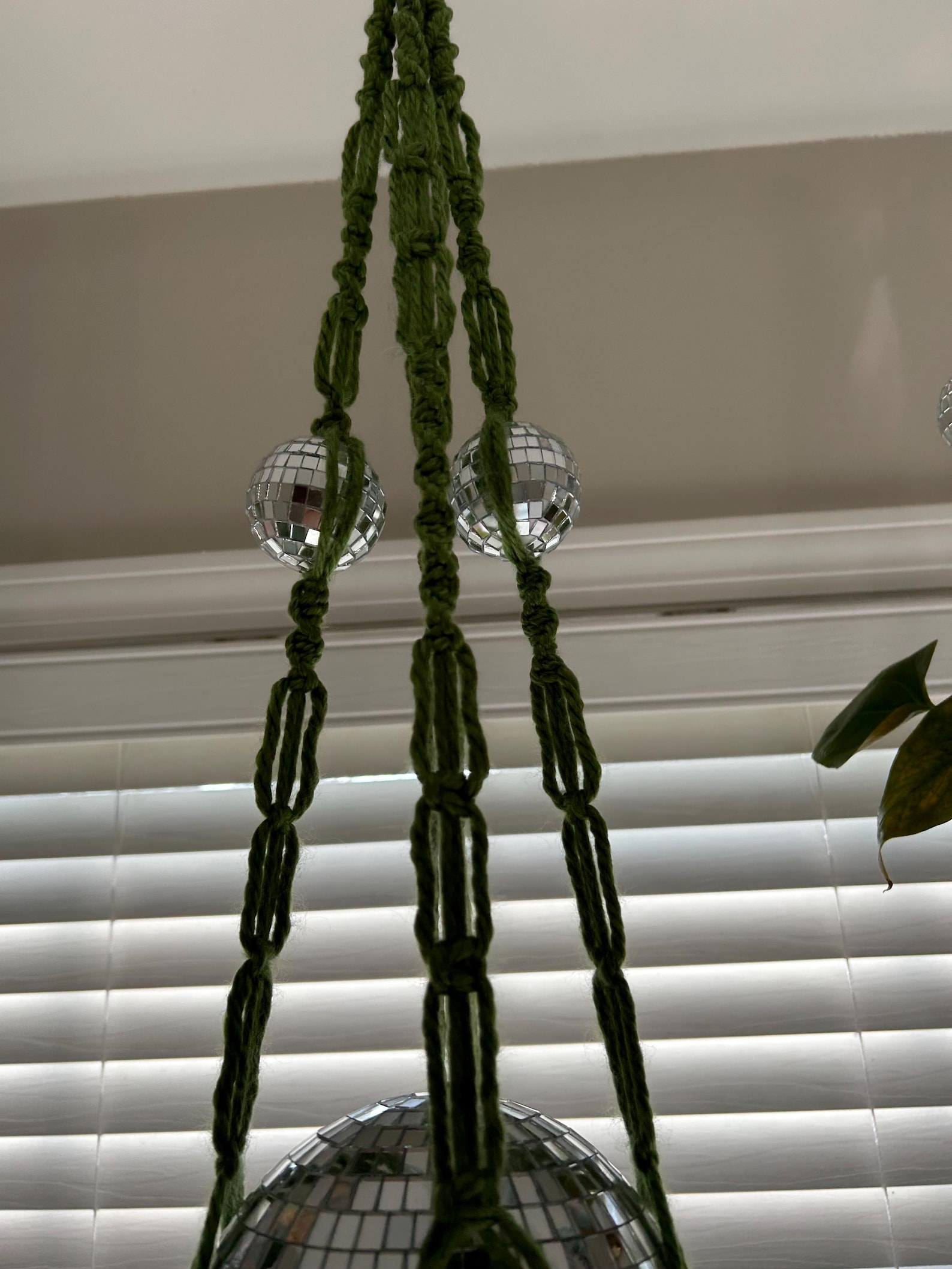 Macrame Disco Ball/plant Hangers! These Are Handcrafted and All One of ...