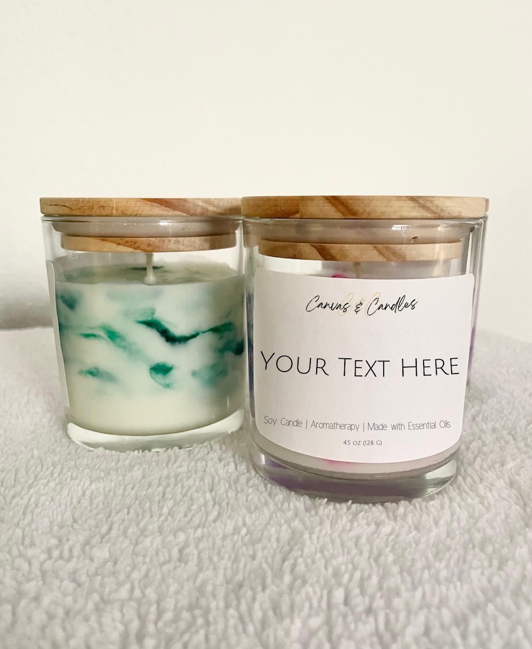 Custom Label Candles, Personalized Gifts, Tie Dye Candles, Personalized ...