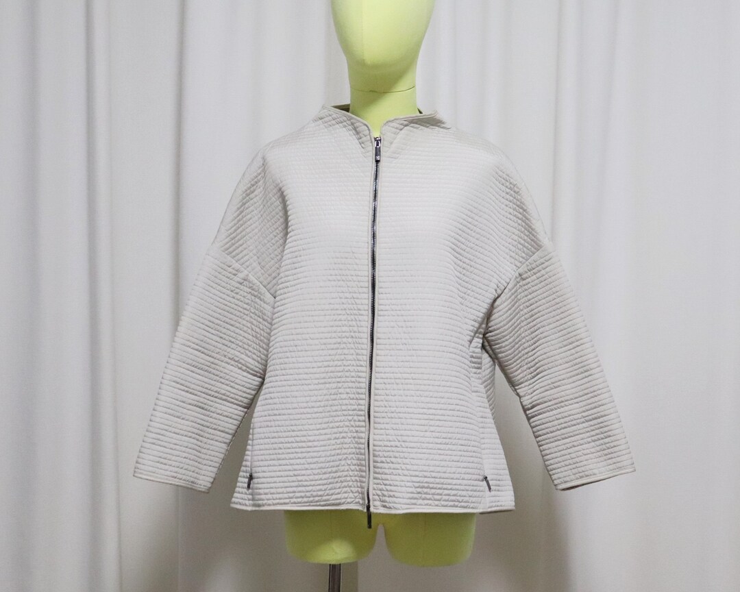 MAX MARA WEEKEND Jacket Auth Vintage Max Mara Dusty White Shell Jacket ...