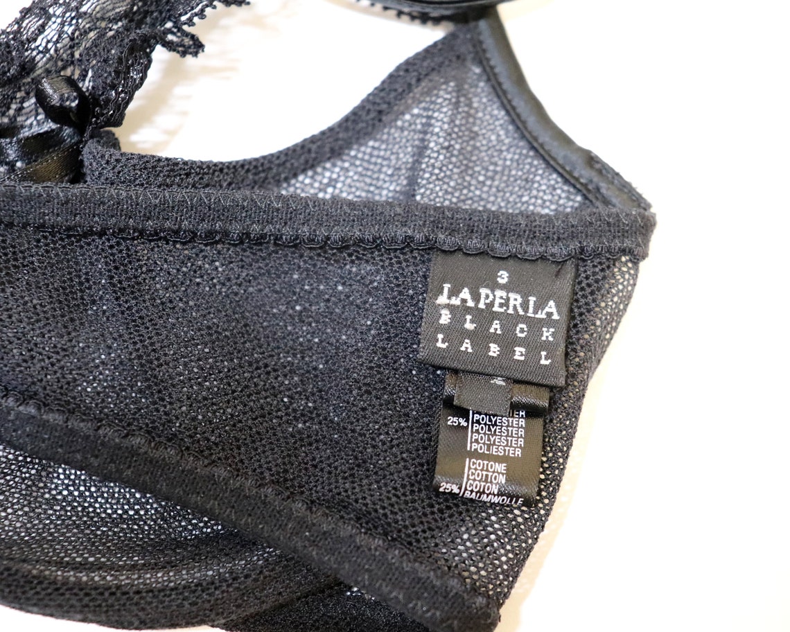 New LA PERLA Black Label Bra Authentic Vintage La Perla Soft Tule Bra ...