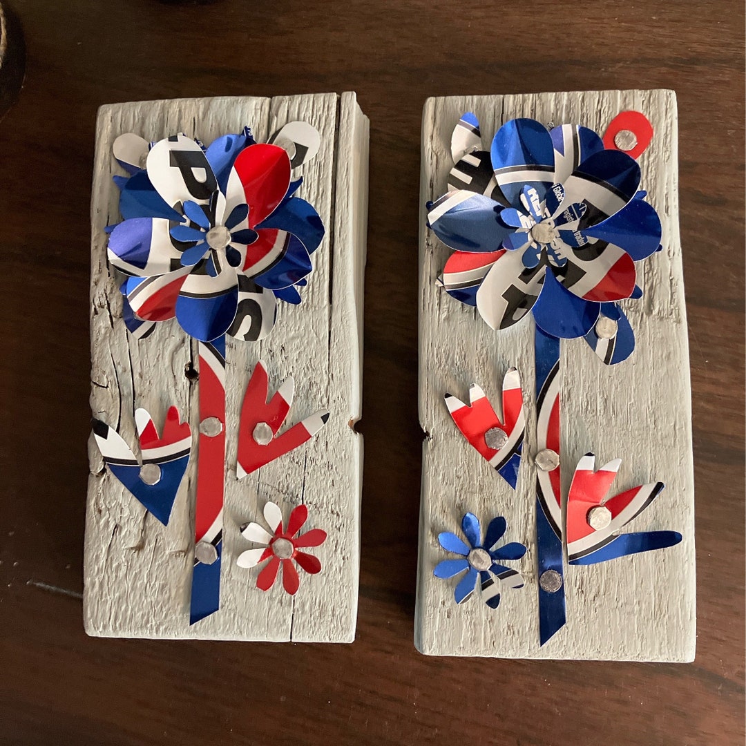 Pepsi Cola Soda Can Wall Art - Handmade Pepsi Wall Signs Pair - Metal ...
