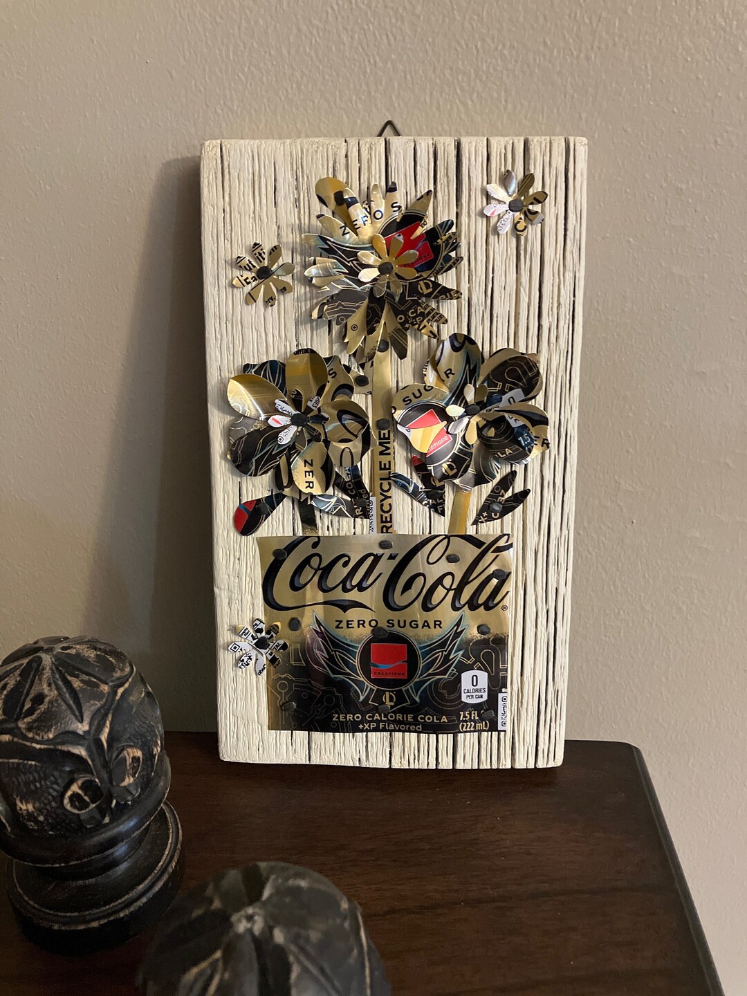Coca-cola Flower Pot Coke Zero Soda Can Art - Etsy